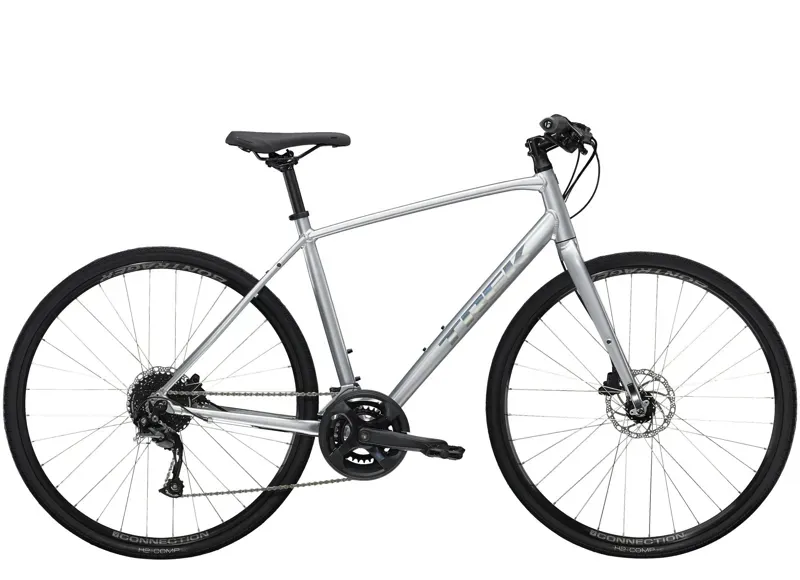 Trek FX 2 Disc Hybrid Bike in Quicksilver